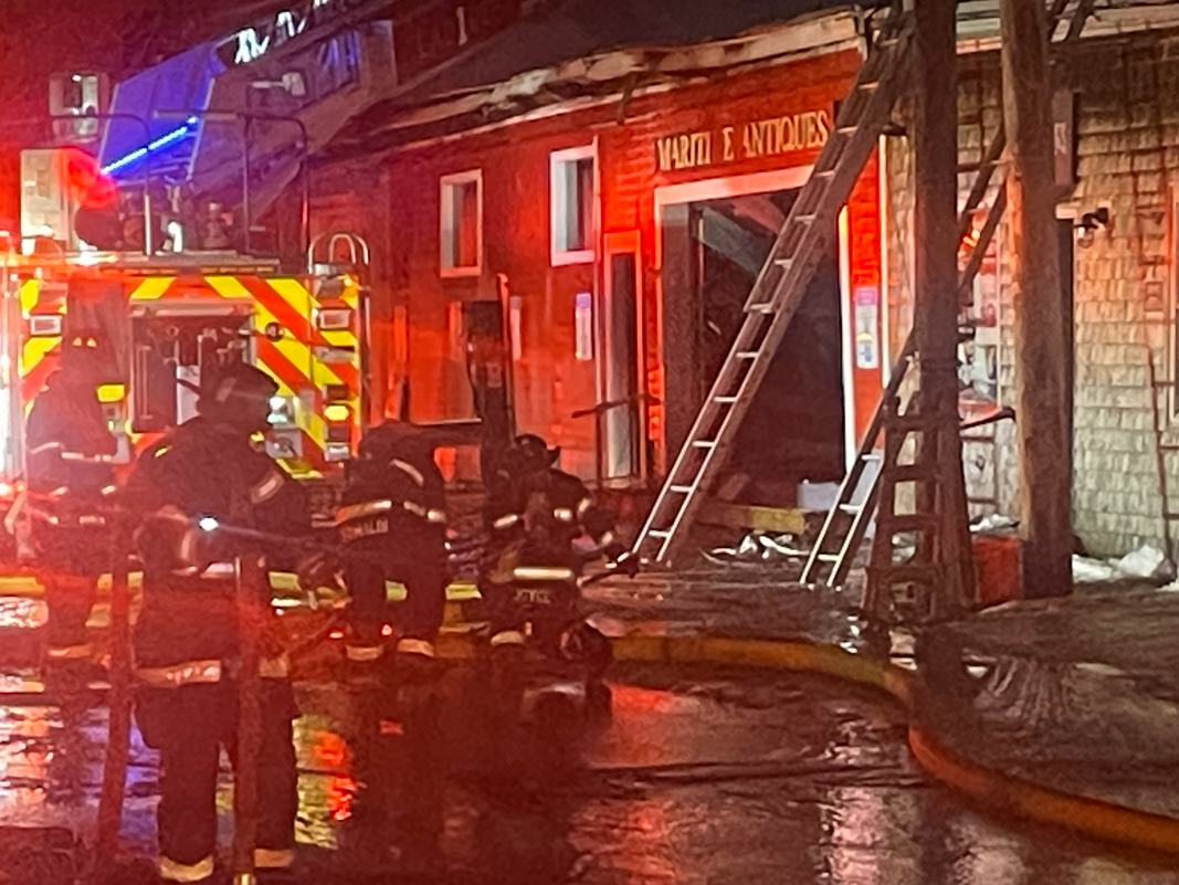 Video shows Portland fireboats battle Custom House Wharf fire