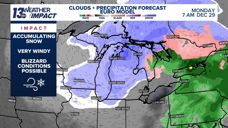 Weather impact | Monday system expected: Strong winds, accumulating ...