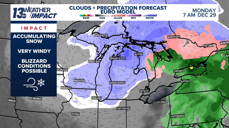 Weather impact | Monday system expected: Strong winds, accumulating ...