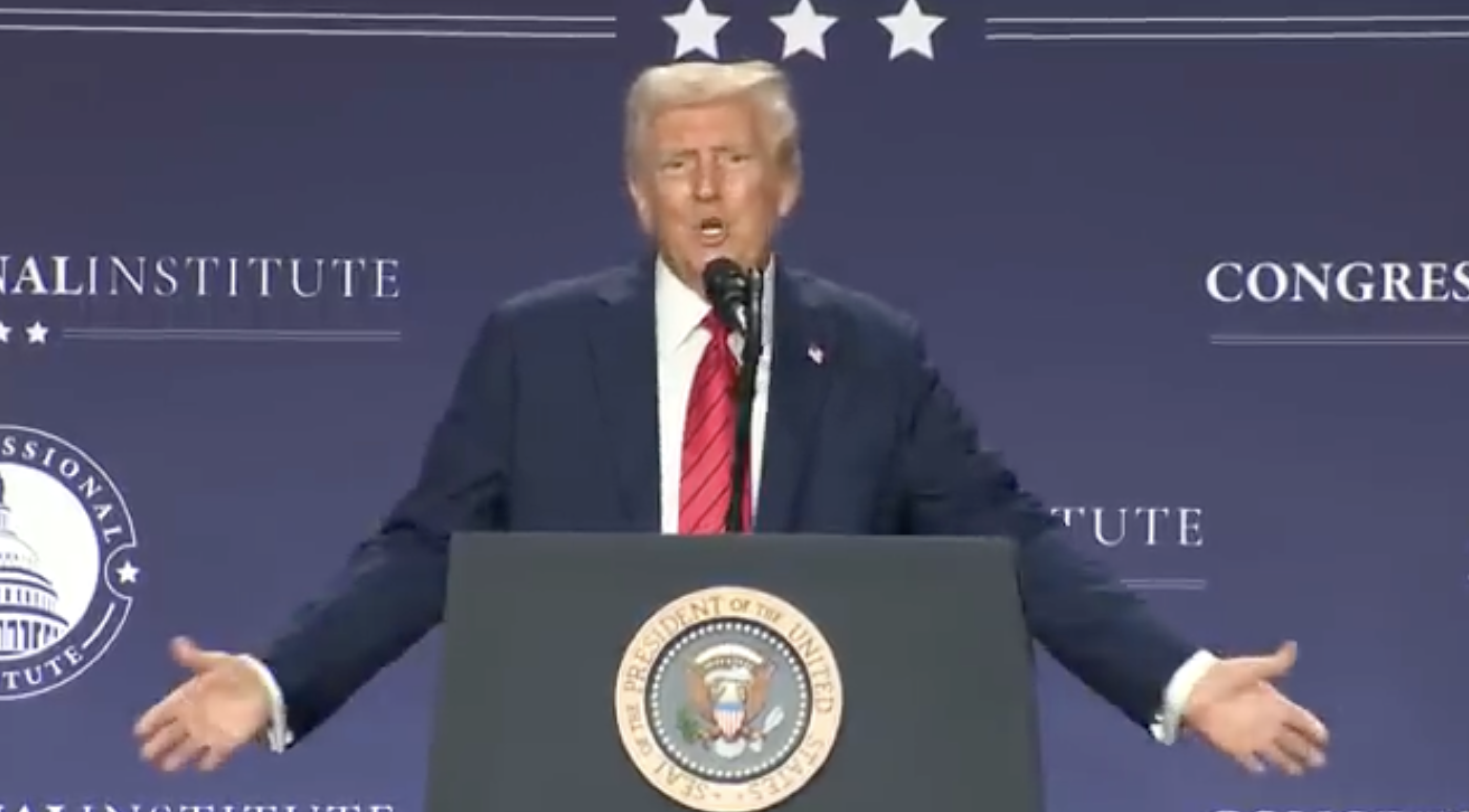 'They use the environment to stop progress': Trump demonstrates his ...