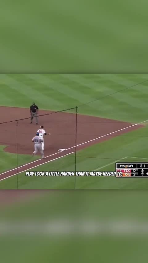 When MLB first basemen play third base