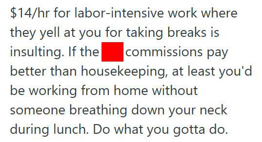 18-year-old housekeeper feels trapped in a brutal low-pay job, but even ...