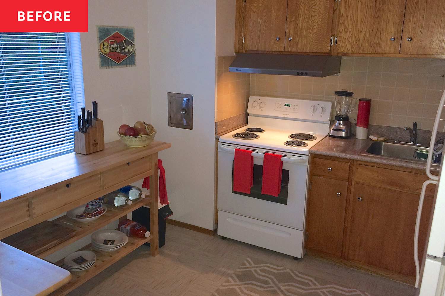I didn't think old cabinets could look this good - until this rental ...