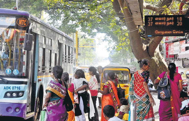 MTC starts trial run of real-time info on buses in Chennai, LED boards ...