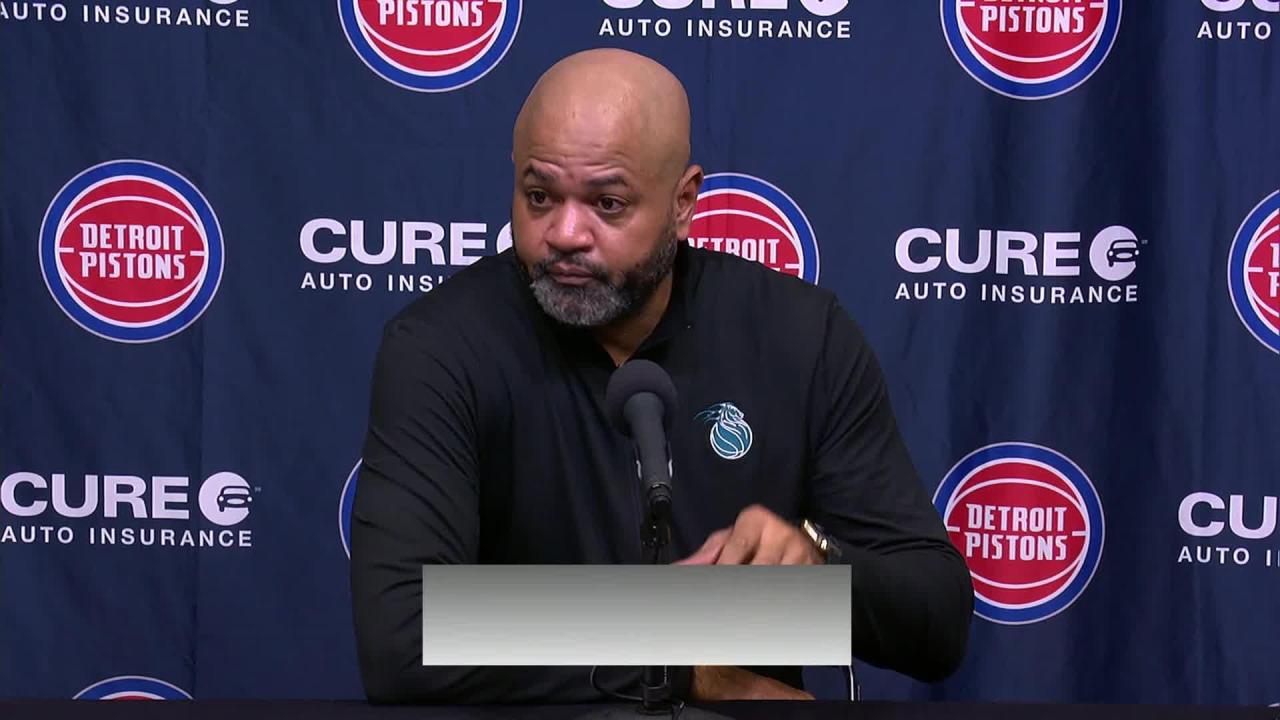 UTA 131, DET 129: Pistons coach JB Bickerstaff postgame media availability
