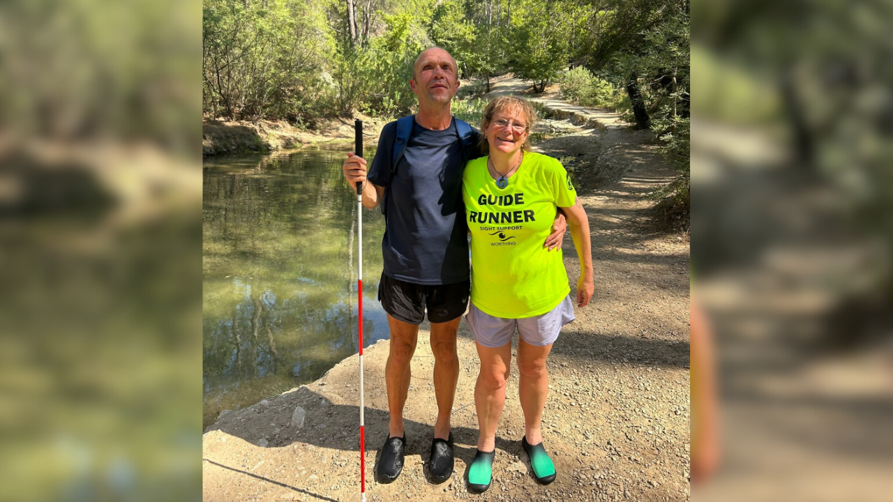 'Being blind, running is my form of freedom'