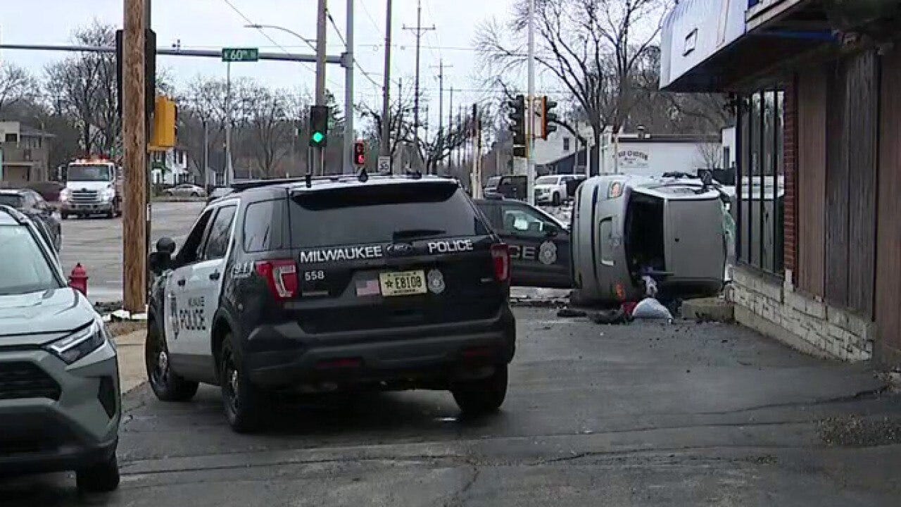 Police chase, crash at 60th and Villard