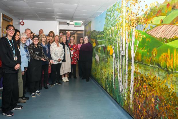 Peaceful mural to provide comfort to bereaved families
