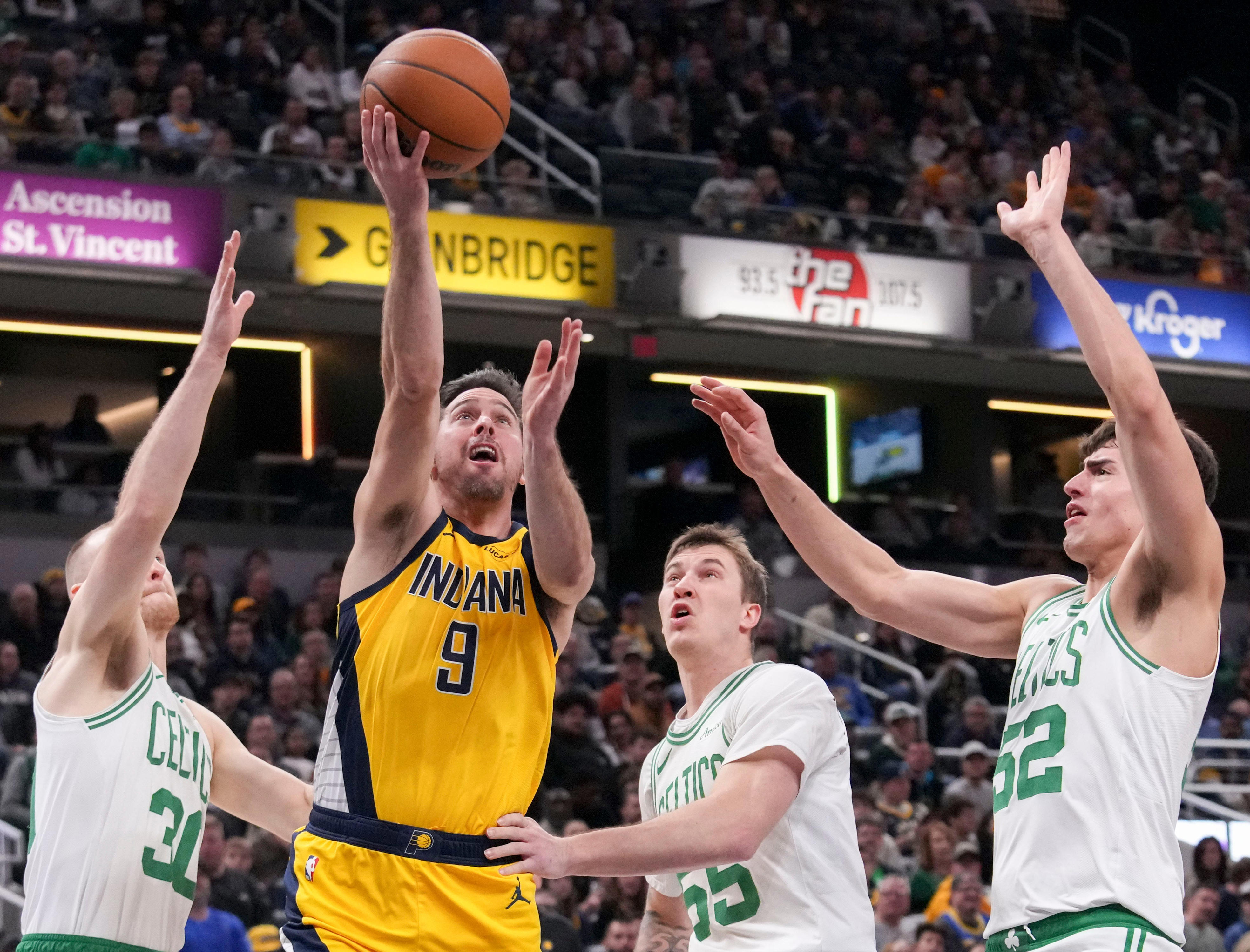 Pacers' 15-point first-quarter lead doesn't last long vs Celtics' shooting