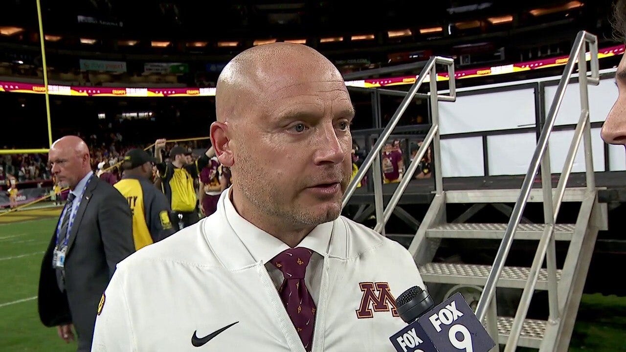 PJ Fleck reacts after Gophers beat New Mexico in Rate Bowl, 20-17