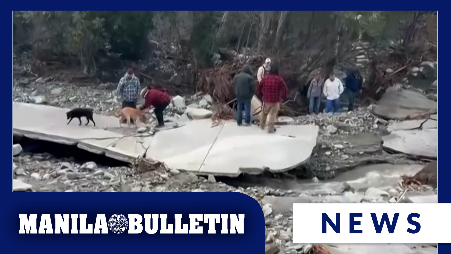 Roads collapse in California after flooding