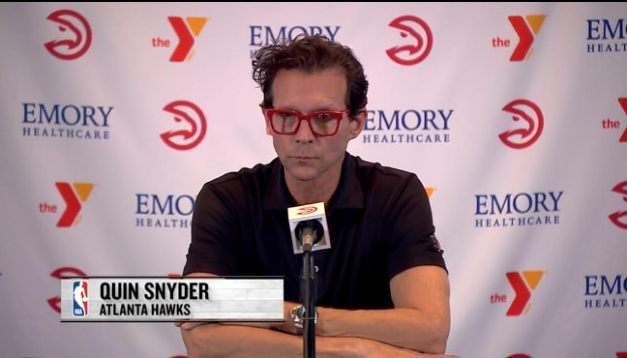 MIA 126, ATL 111: Hawks coach Quin Snyder postgame media availability