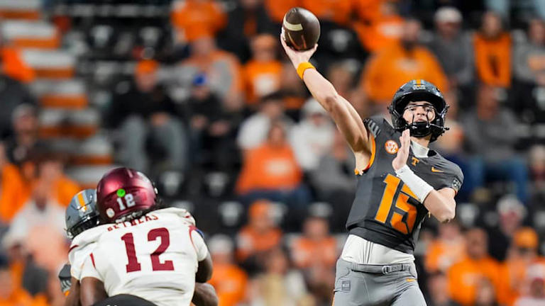Tennessee football QB Joey Aguilar speaks following bowl practice