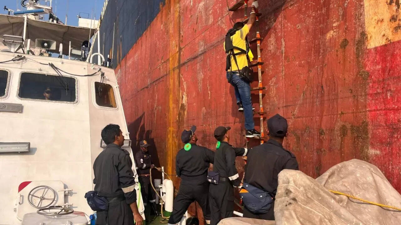 Indian Coast Guard evacuates sailor: UK-flagged merchant vessel sought ...