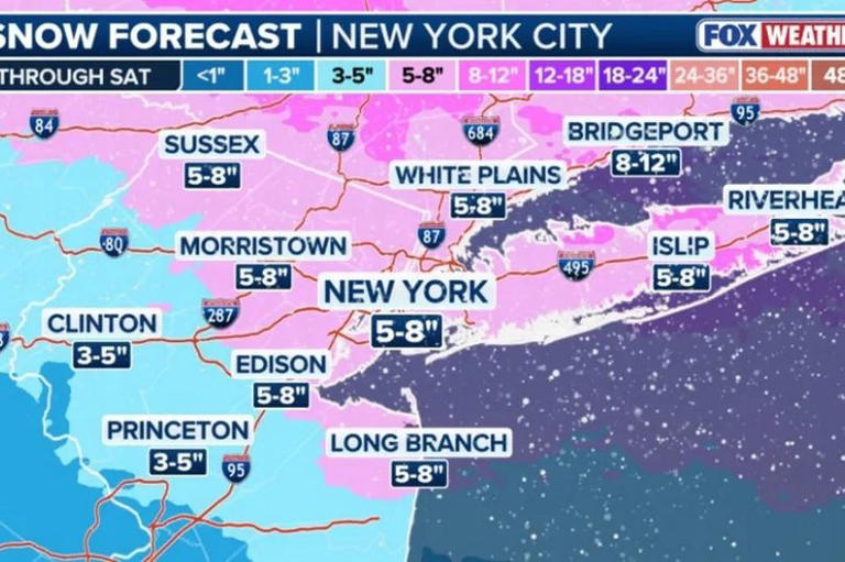 New York weather: Fast moving rare winter storm threatens to blanket ...