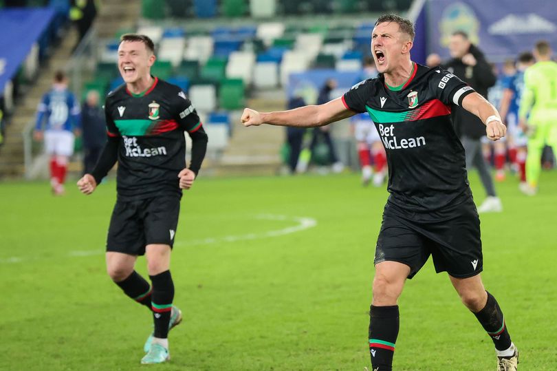 Declan Devine hails 'fantastic' Glens after historic result at Windsor Park