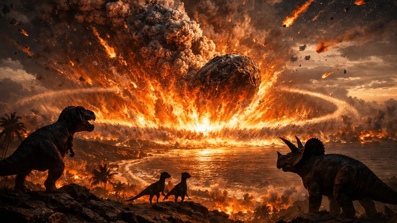 Where is the crater that made dinosaurs extinct?