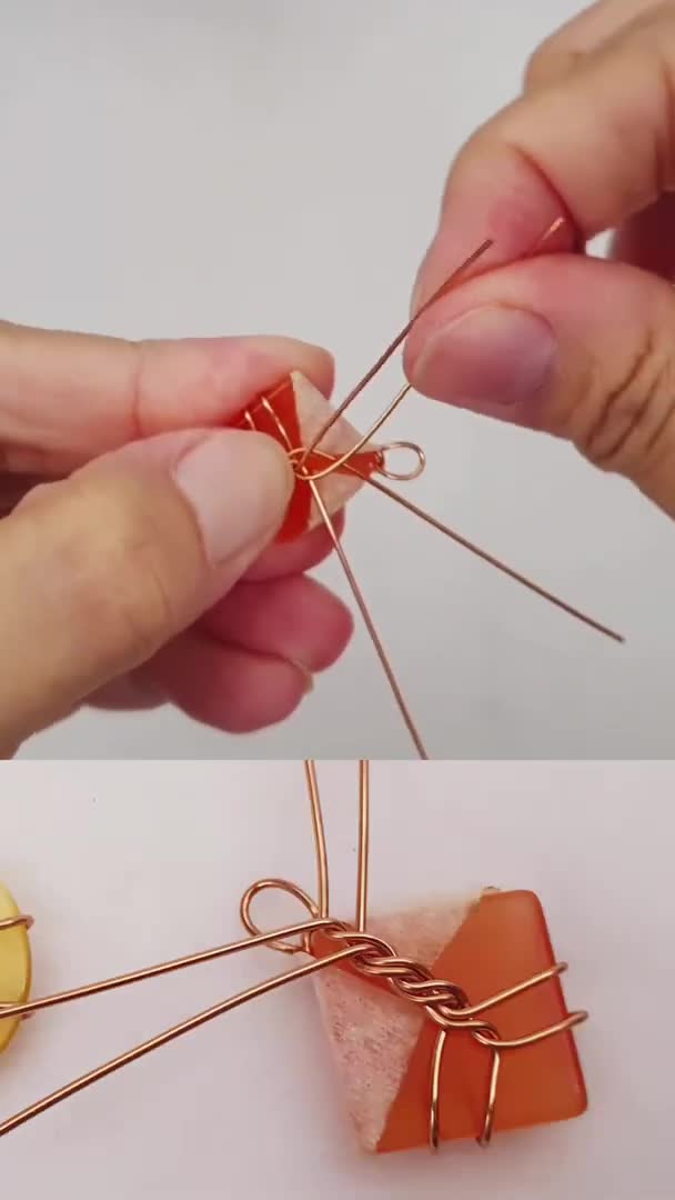 Twisted wire | Pendant | How to simply wrap stones | Cabochon ...
