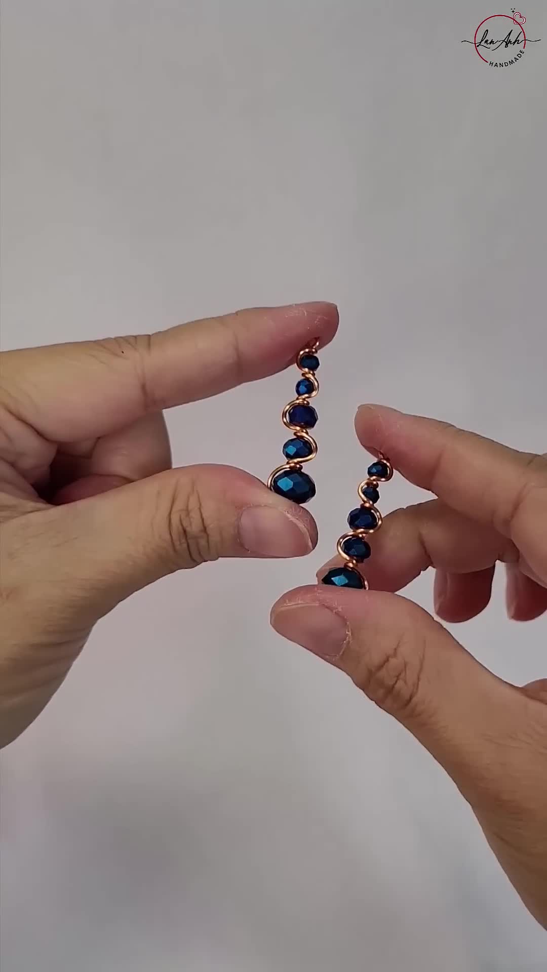 Cute and easy earring ideas with sparkling crystals #shortsvideo #diy # ...