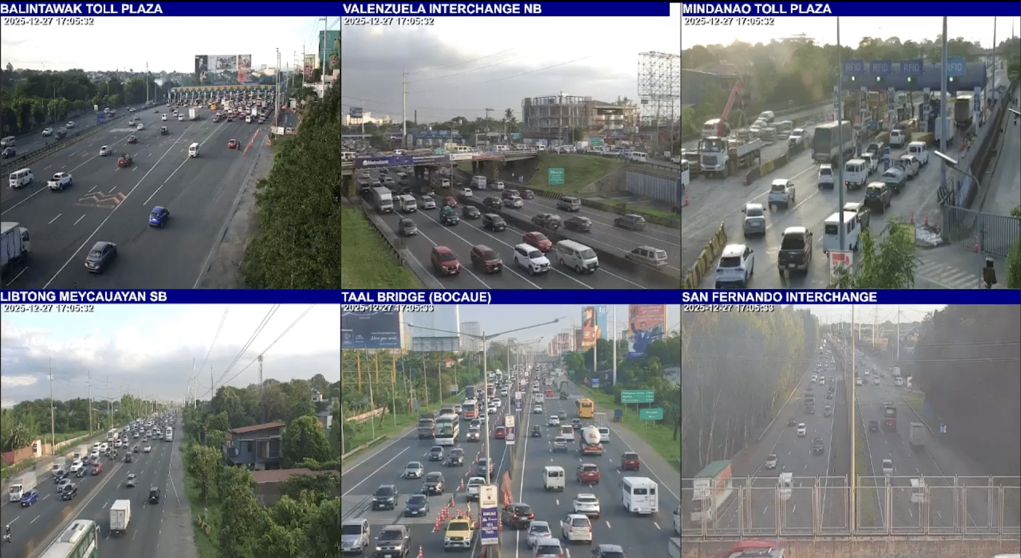 Heavy traffic reported along parts of NLEX Saturday afternoon