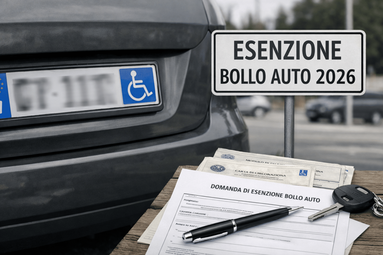 Bollo auto 2026: la guida per l’esenzione con la legge 104