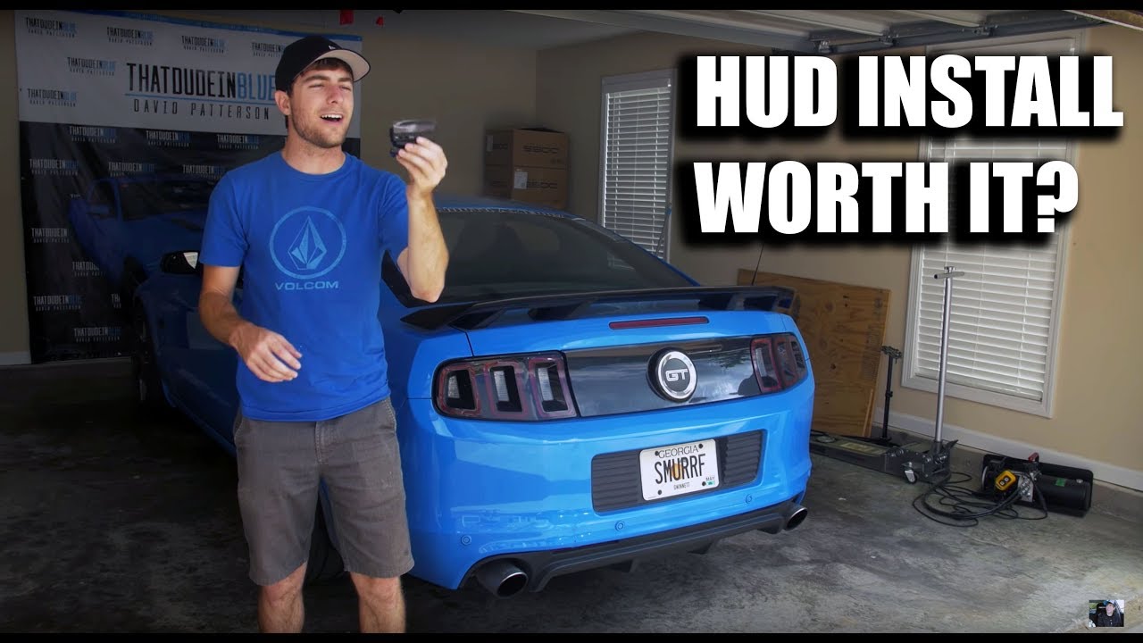 Installing heads-up display in supercharged Mustang Hudly install