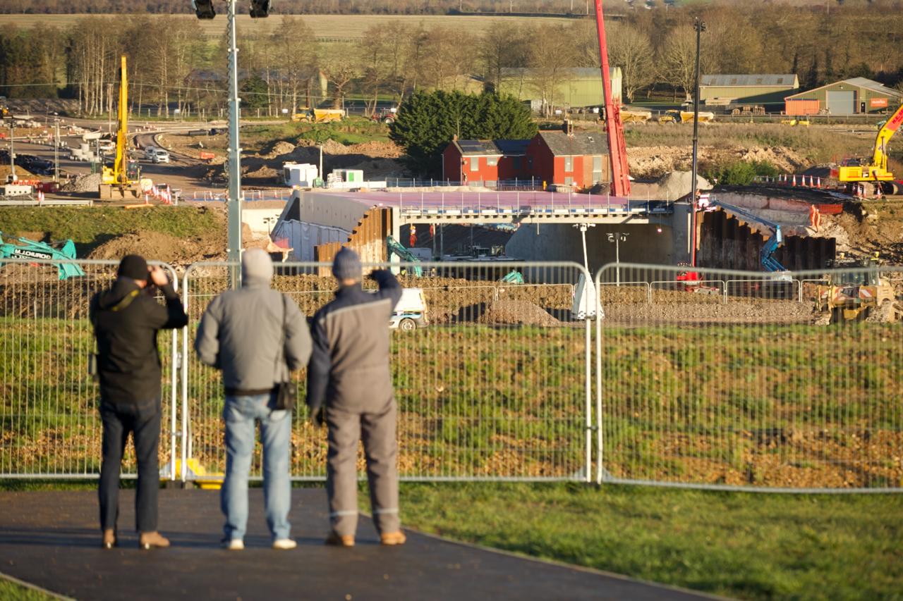 Major engineering milestone reached in M27 junction 10 upgrade project