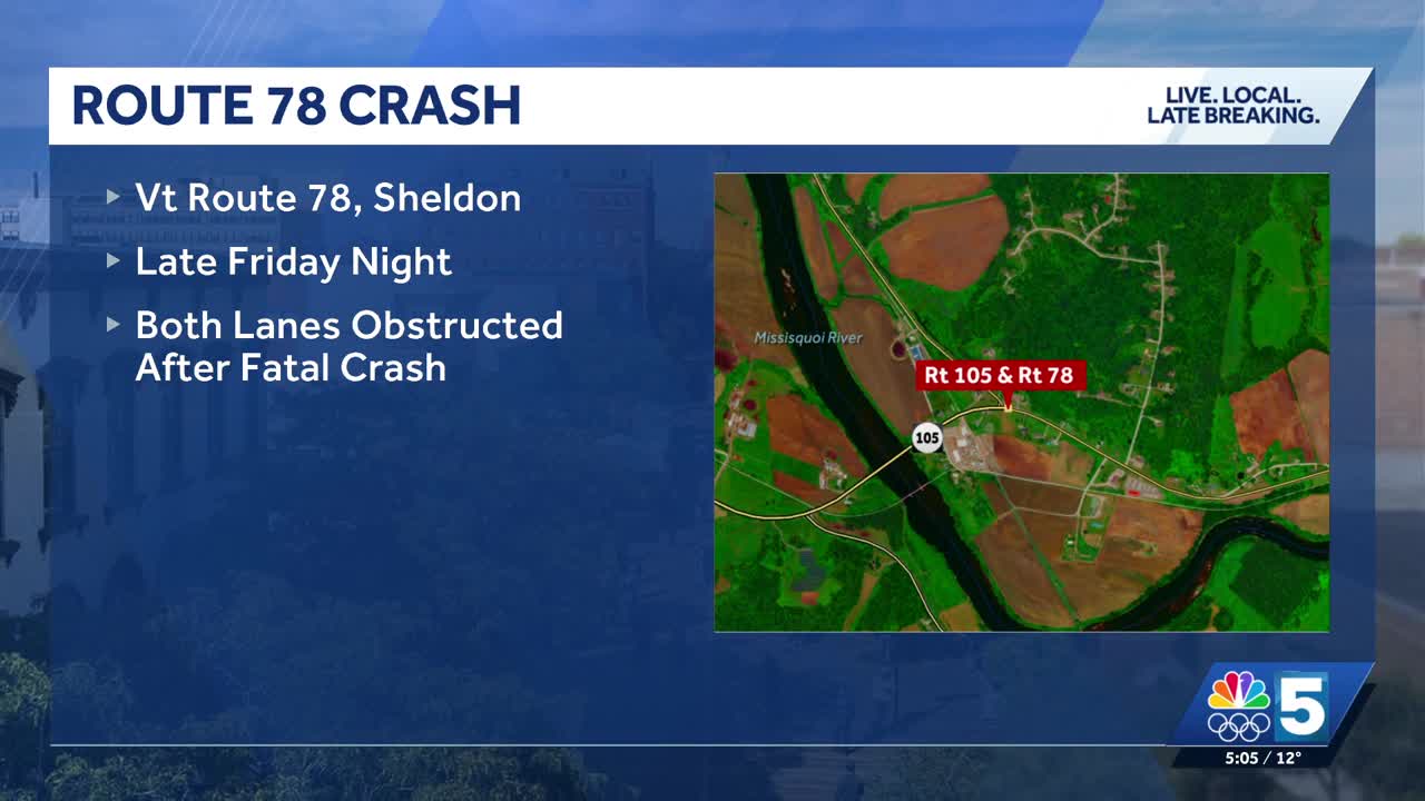 Route 78 in Sheldon back open following fatal crash