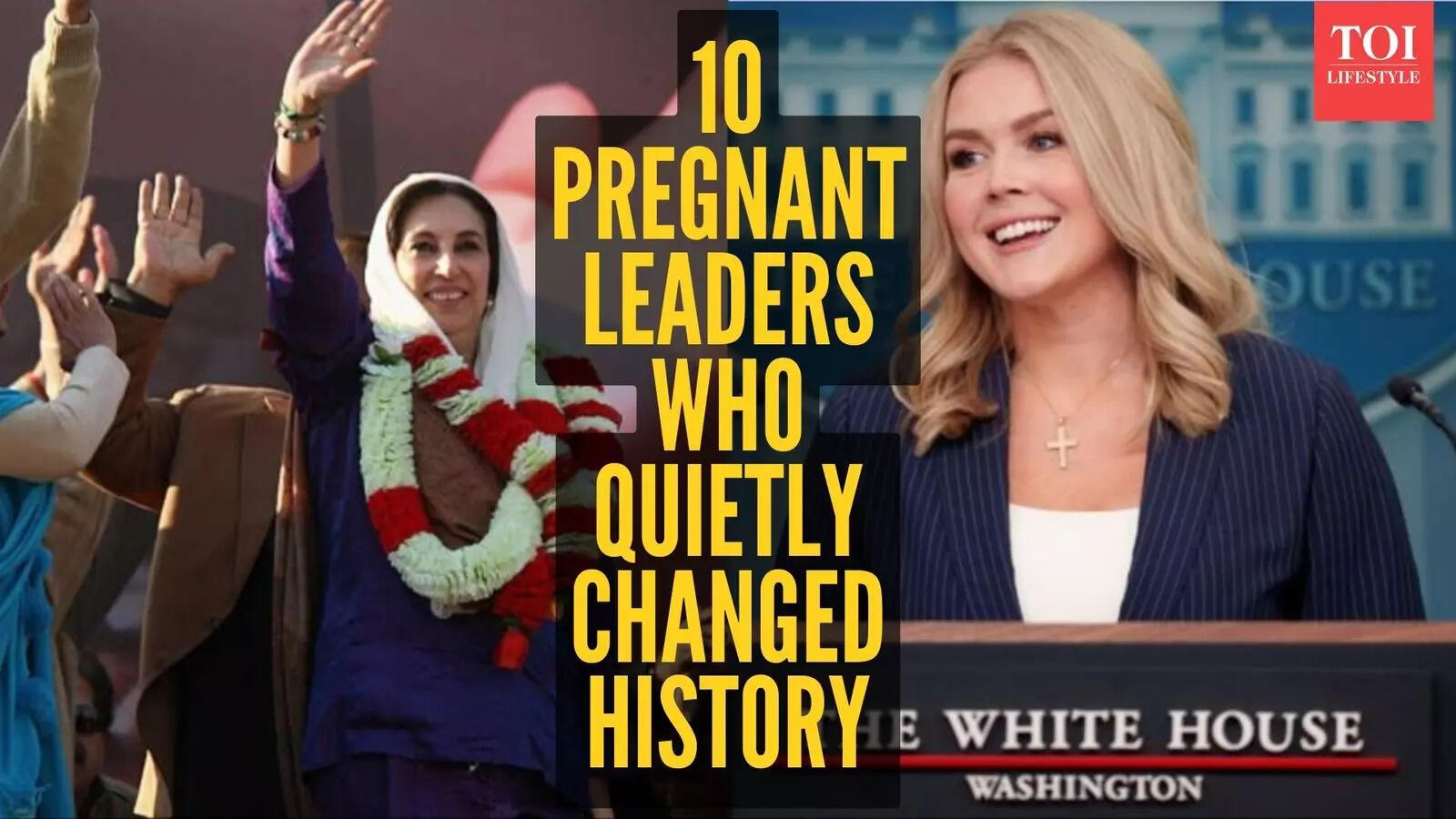 Karoline Leavitt breaks internet with baby news but Benazir Bhutto did ...