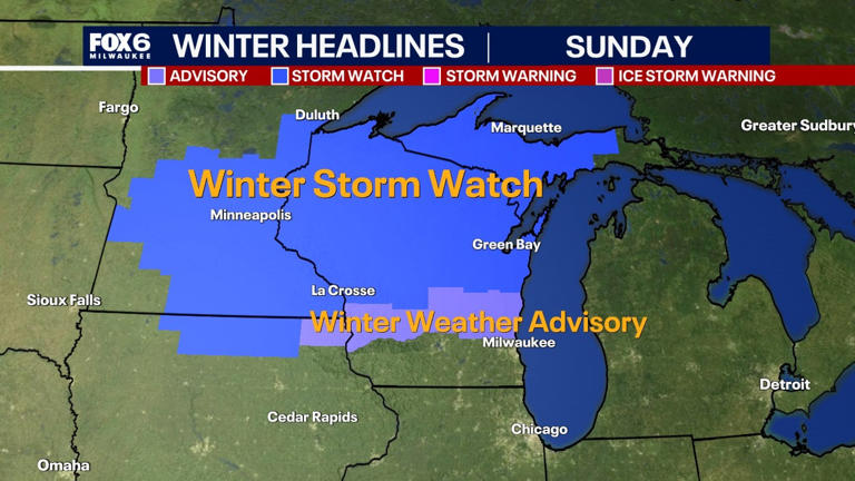 Wisconsin winter weather: Snow returns Sunday night into Monday