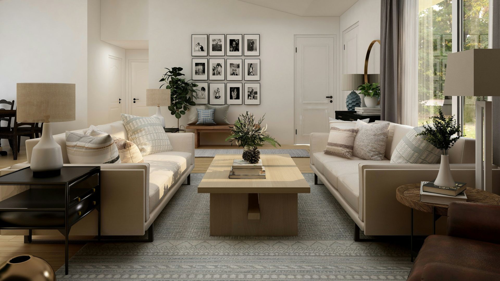 Wie man mit Teppichen einen Raum abgrenzt