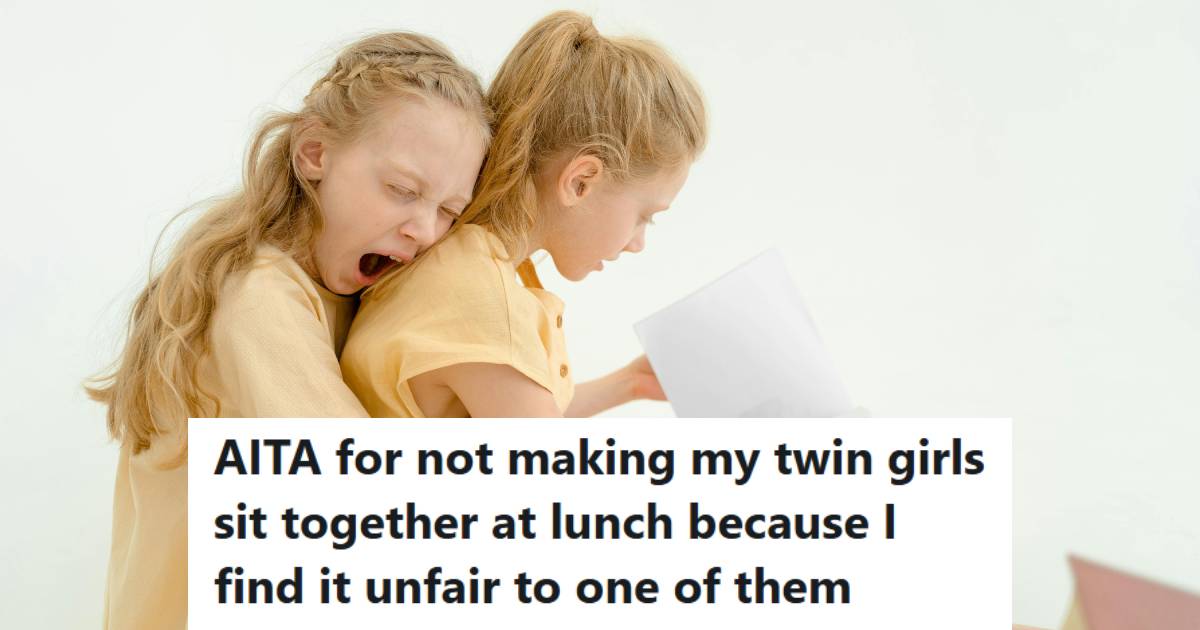 Mom refuses to make her twins sit together at lunch after their friend ...