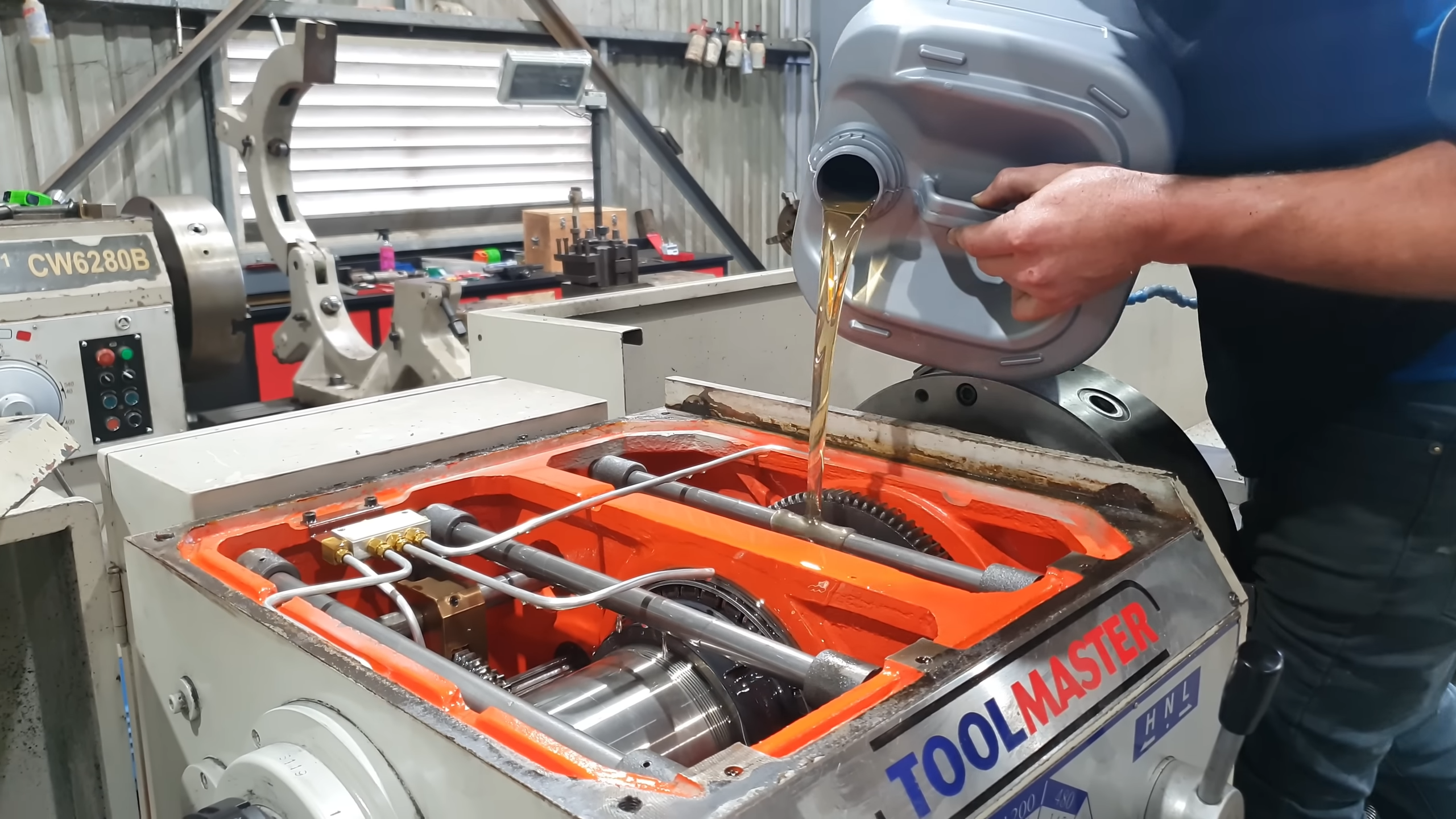 Servicing our lathe for the first time ⚙️