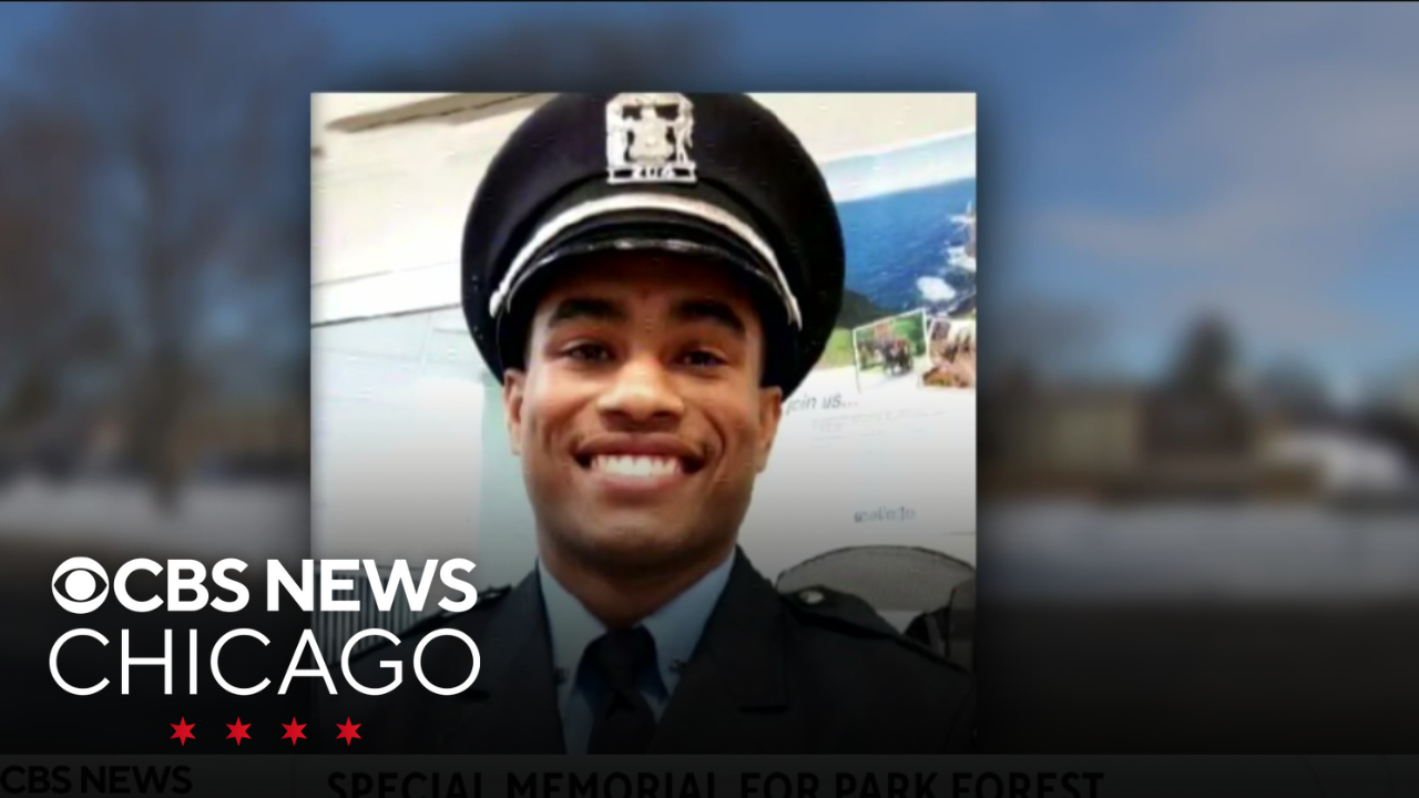 Memorial honoring Park Forest Police Detective Tim Jones on Saturday