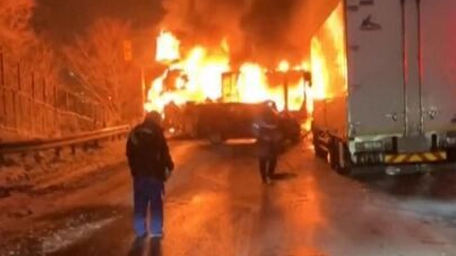 Dozens injured after multiple vehicle crash