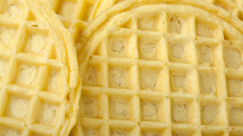 Frozen waffles are the perfect bread alternative for this classic sandwich