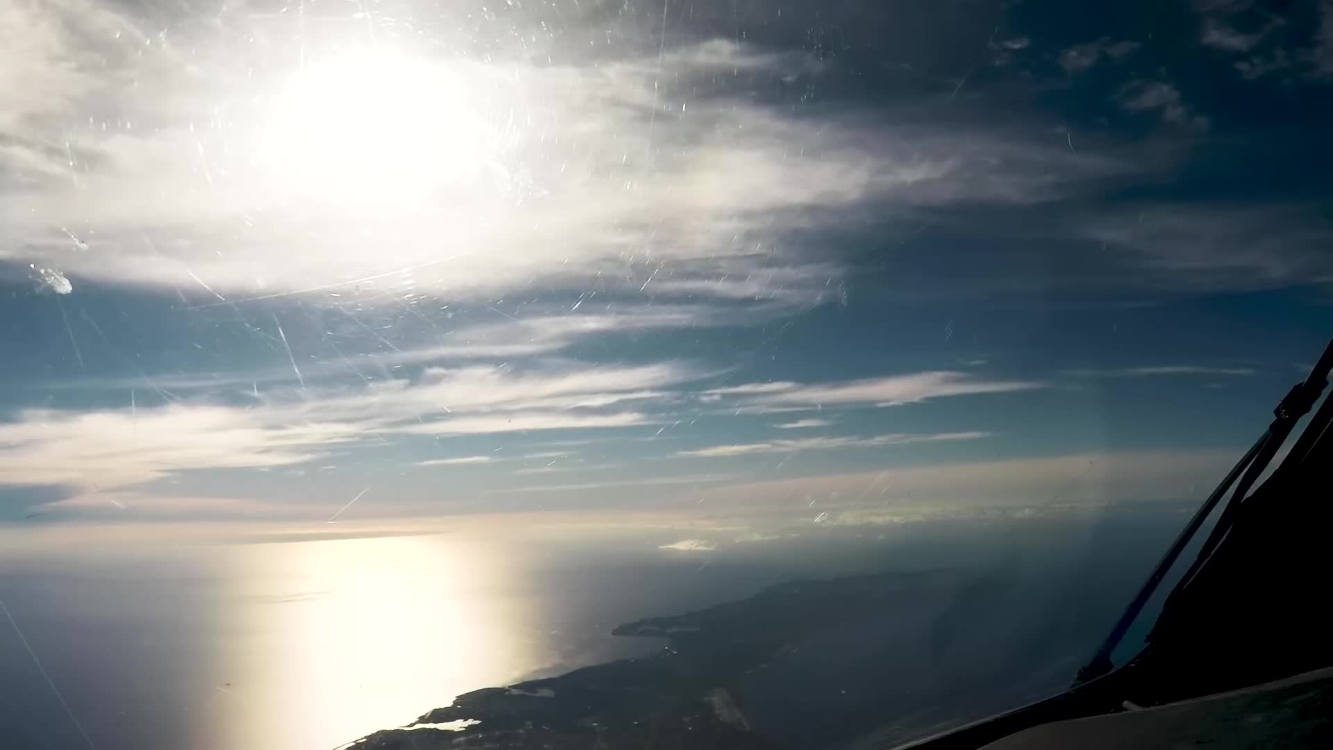 Cockpit view take off & landing beautiful Caribbean islands