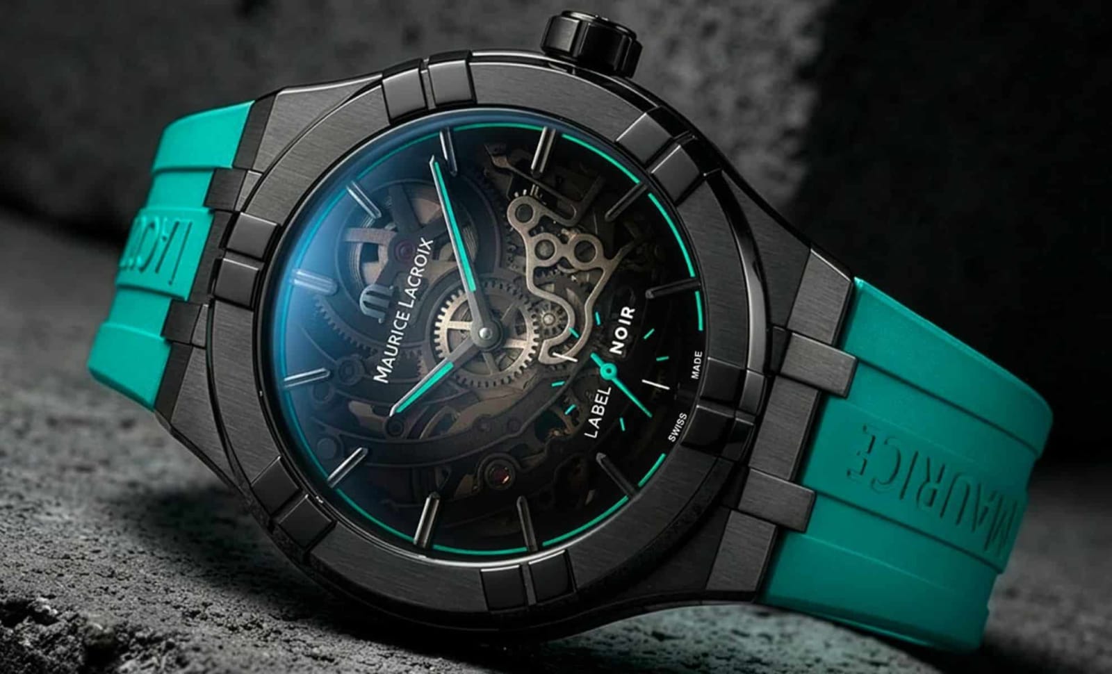 Maurice Lacroix dévoile sa nouvelle Aikon Skeleton Label Noir : 100 ...