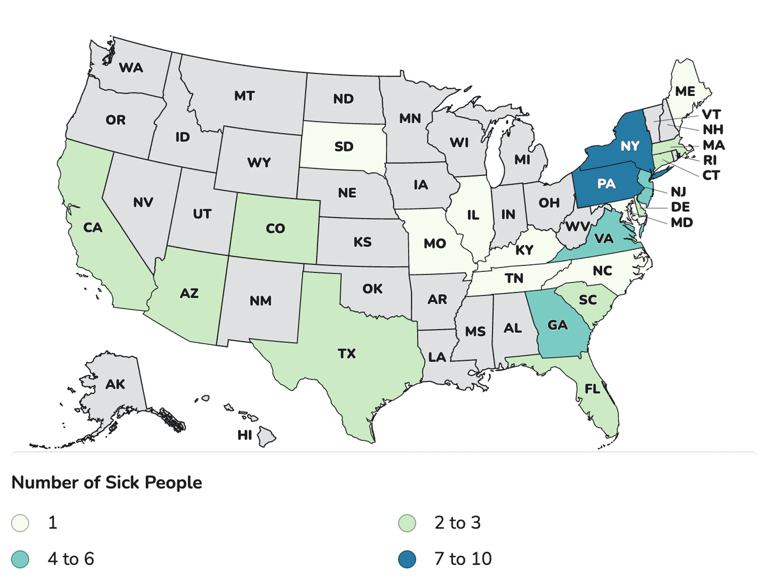 Deadly serious: 64 sick, 20 hospitalized in country-wide salmonella ...