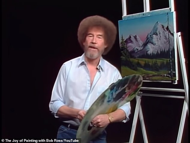 Bob Ross' famous curls were actually a perm he got to save money... see ...