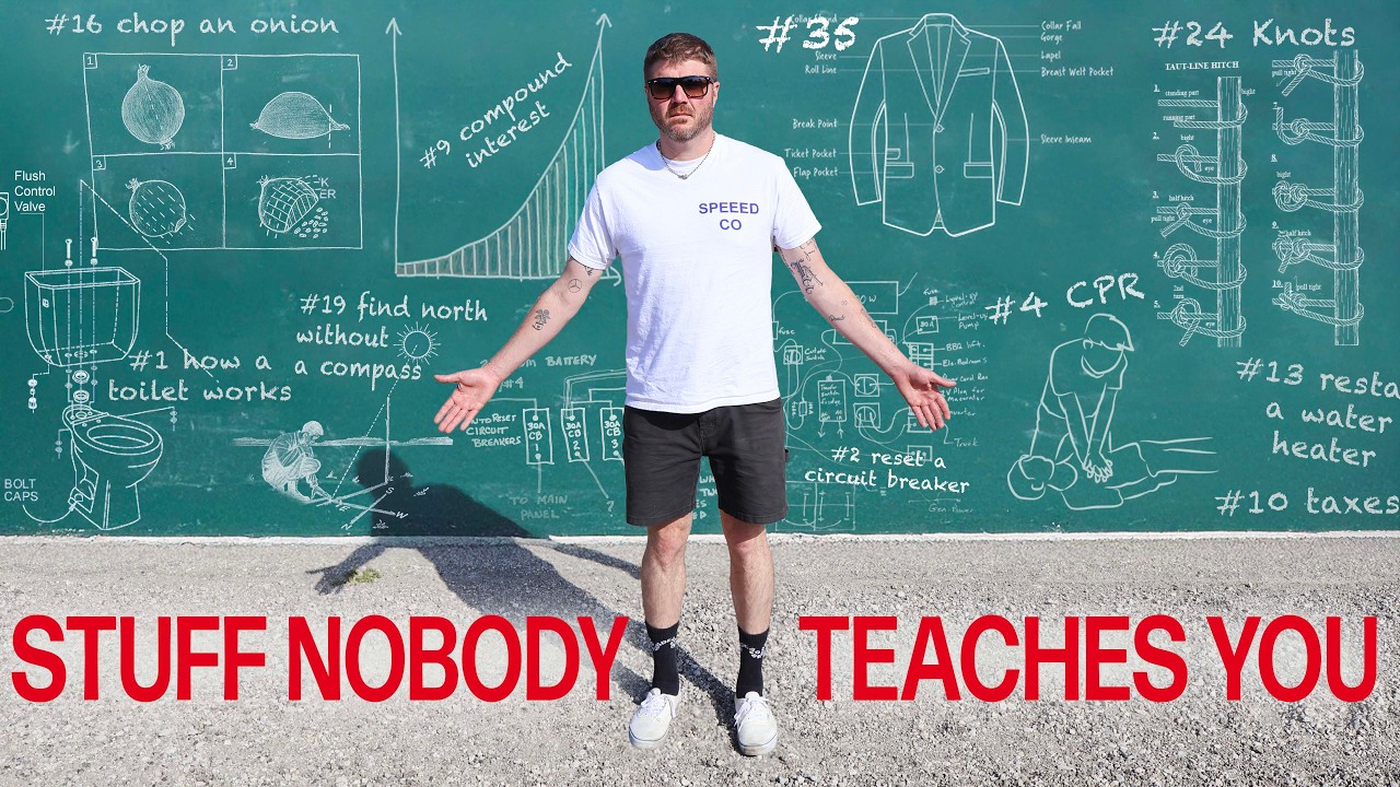 From fixing cars to giving toasts: 42 skills everyone needs