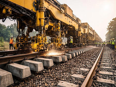 Northeast Frontier Railway sets new record in mechanised track renewal