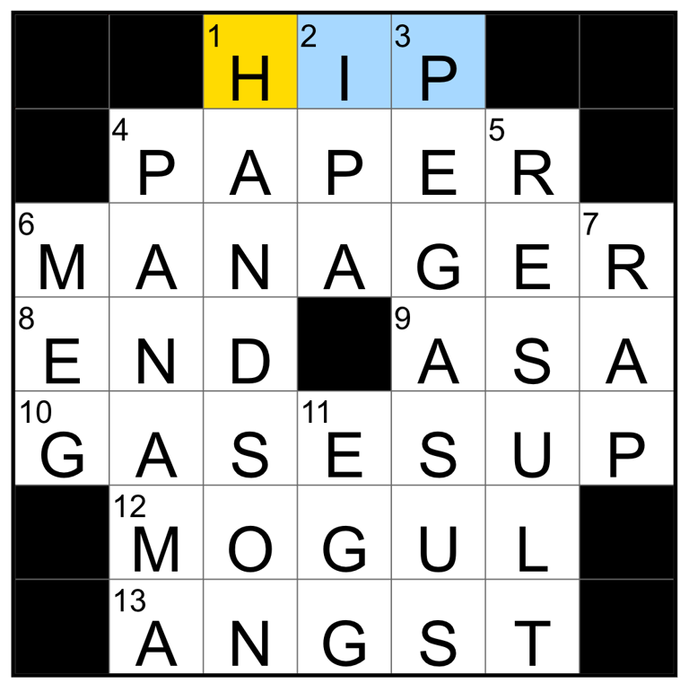 Today's NYT mini crossword answers for Saturday, Dec. 27