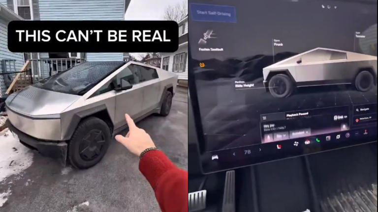 Video shows Cybertruck driver playing GTA on the highway — masterclass ...