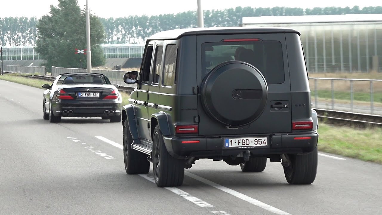 Mercedes-Benz G-Class gently picking up speed on public streets