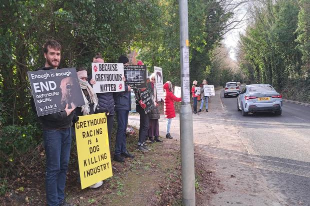 Greyhound racing protestors celebrate Abbey Stadium closure
