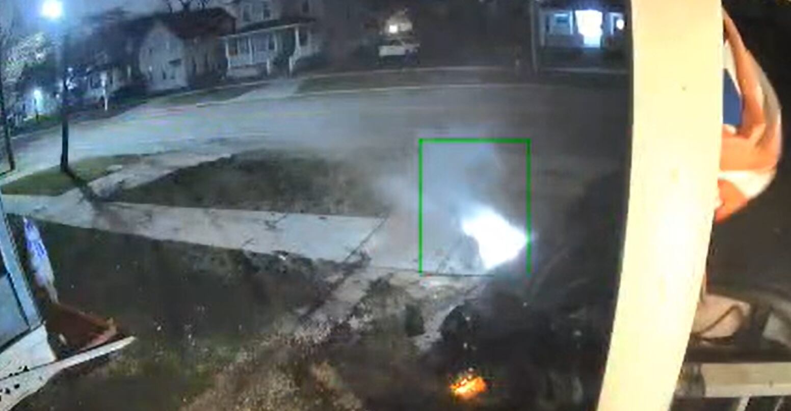 Video: Car slams into Cleveland home early Christmas morning