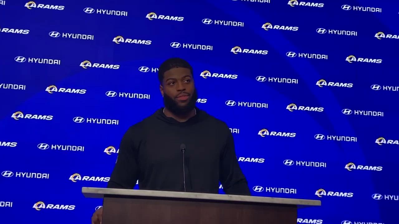 Los Angeles Rams DE Jared Verse on stats, MNF, special attention from ...