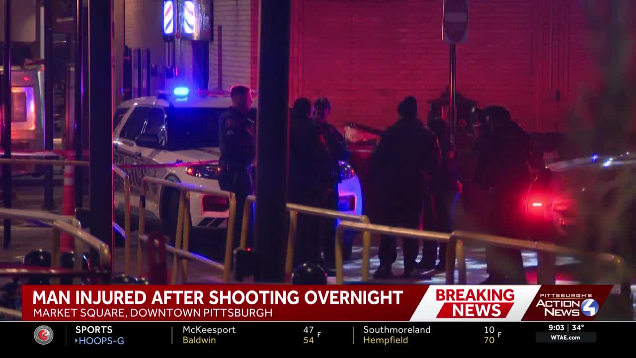 Police investigating after man shot in Market Square