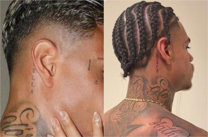 MC Cabelinho troca tatuagem de Bella Campos por nome de cantora ...